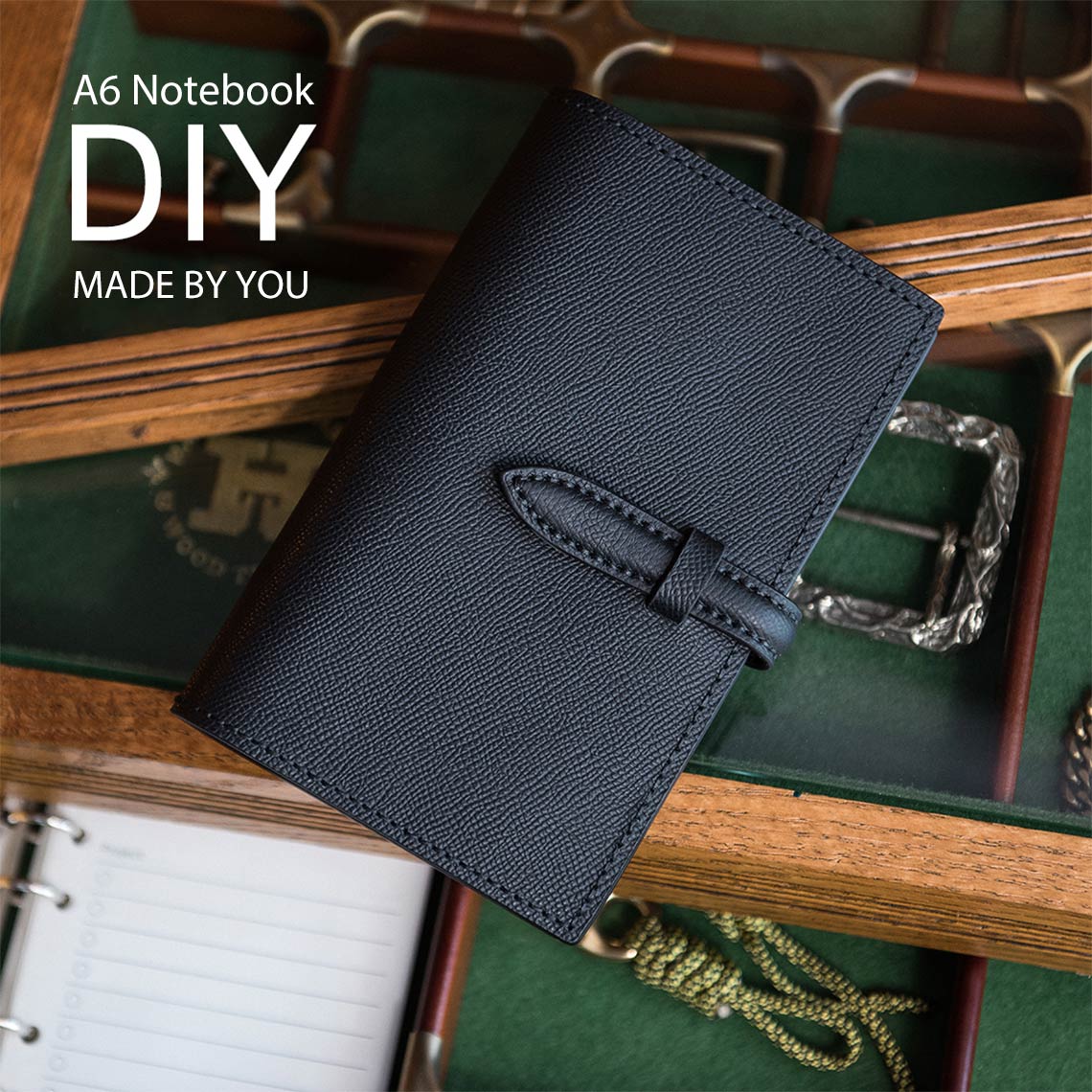 A6 Leather Notebook Cover DIY Kit | Make Your Own Pocket Journal Cover ...