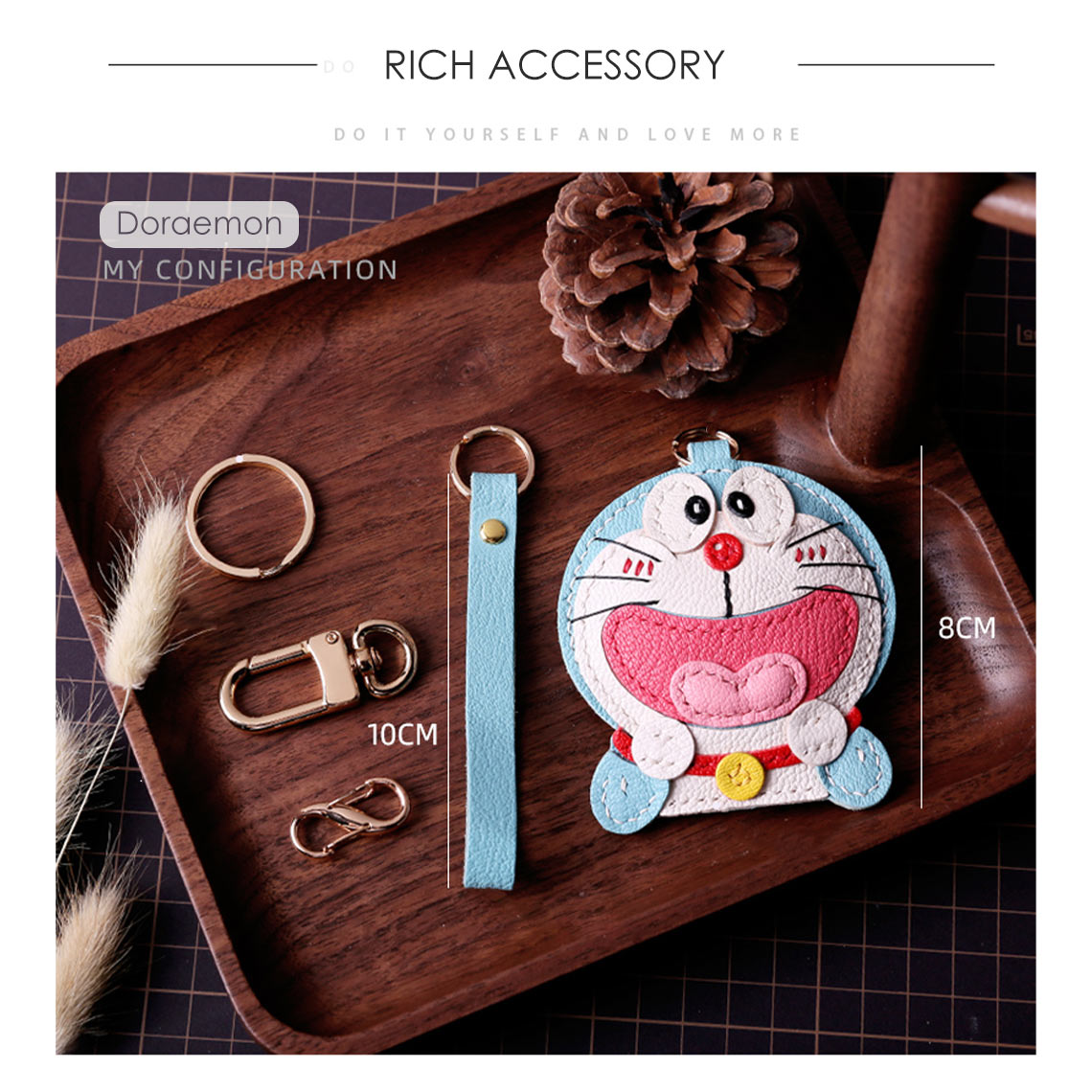 Anime Doraemon Bag Charm Kit | DIY Keychain Making Kit - POPSEWING ...
